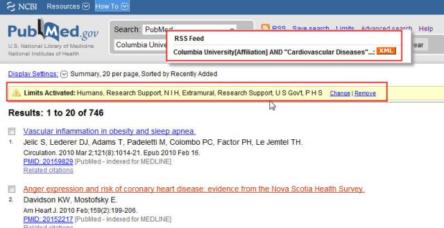RSS Feeds from STM Databases: Innovative Possibilities